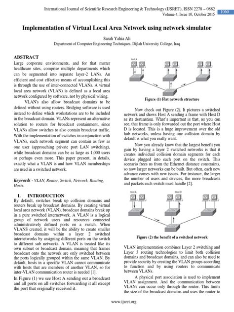 Implementation Of Virtual Local Area Network Using Network Simulator