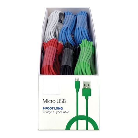 9 Chargesync Cables Micro Usb To Usb Assorted Colors Pens Etc