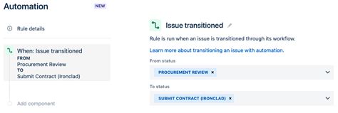 Launch Ironclad Workflow From Jira Automation Rule