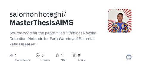 Github Salomonhotegni Masterthesisaims Source Code For The Paper Titled Efficient Novelty