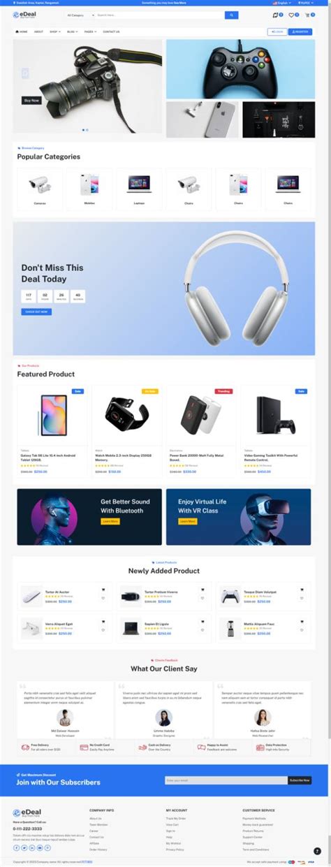 Html网页制作，电子商城网站制作模板 17素材网