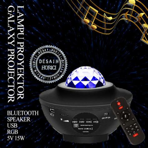 Jual Lampu Proyektor Galaxy Projector Lampu Tidur Proyektor Bintang With Bluetooth Speaker