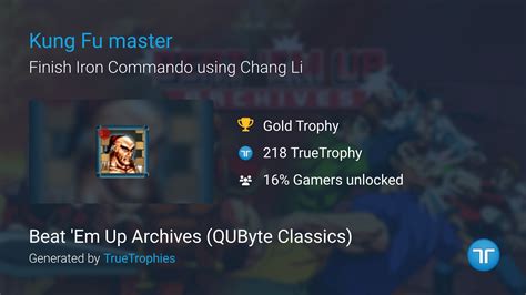 Kung Fu Master Trophy In Beat Em Up Archives Qubyte Classics Eu