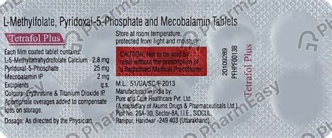 Tetrafol Plus Strip Of 10 Tablets Uses Side Effects Price And Dosage