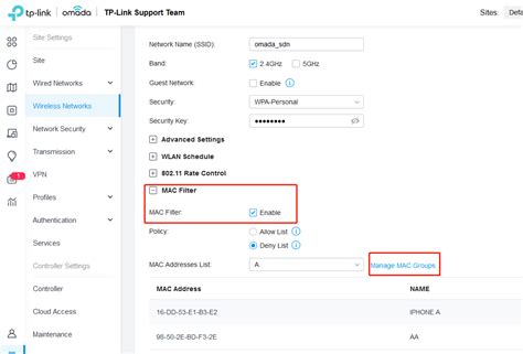 How To Configure MAC Filtering For EAP In Controller Mode TP Link United Arab Emirates