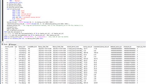 How To Check All Database Backup History In Sql Server At Declan