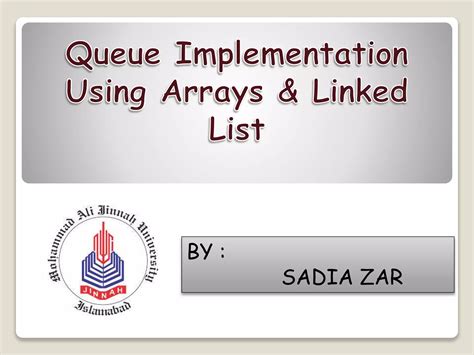 Queue Implementation Using Array And Linked List Ppt