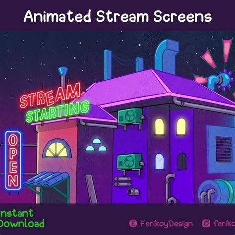 Animated Cyberpunk Overlay Etsy