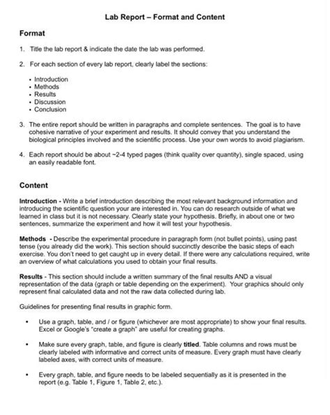 Solved You Will Prepare A Written Lab Report On One Of The Chegg