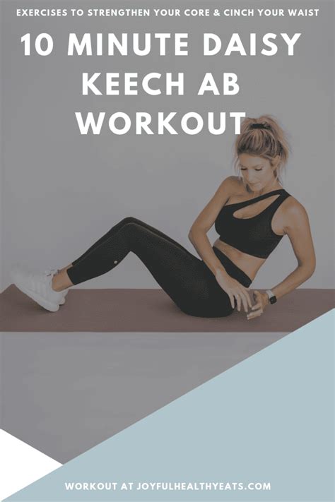 Daisy Keech Ab Workout Joyful Healthy Eats