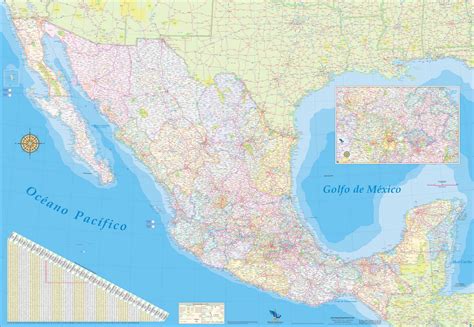 Megamural República Mexicana 125 X 178 Cm Mapas Independencia