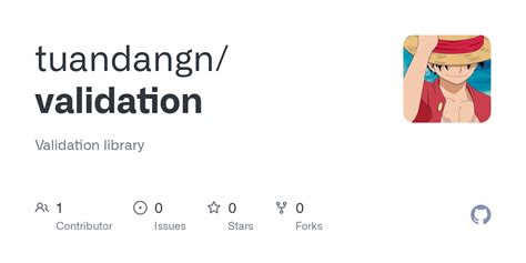 GitHub Tuandangn Validation Validation Library