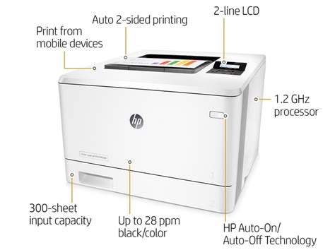 Hp Color Laserjet Pro M Dn Printer Colour Duplex Laser Ink