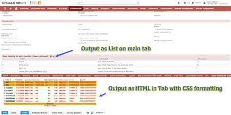 Render Netsuite Sql Queries Like Saved Searches