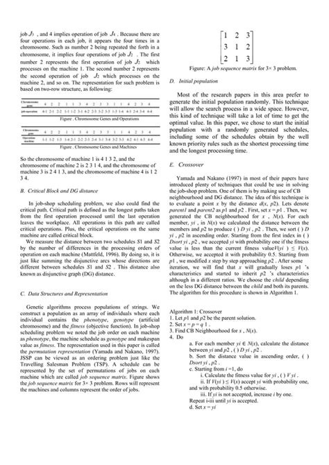 Job Shop Scheduling Problem Using Genetic Algorithm Docx Web Development Internet