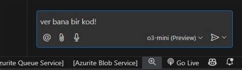 o3 mini ile beraber github copilot apayrı bir canavara dönüştü post bu kadar 😂 daron yondem