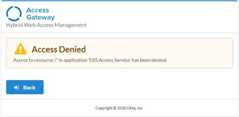 Troubleshoot Oracle E Business Suite Apps Okta Access Gateway