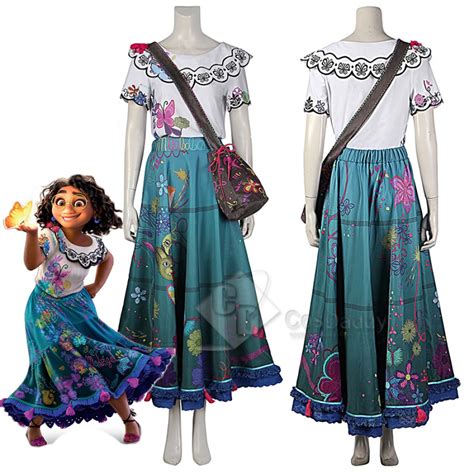 Encanto Cosplay Mirabel Madrigal Costume Disney Princess Dress Magical