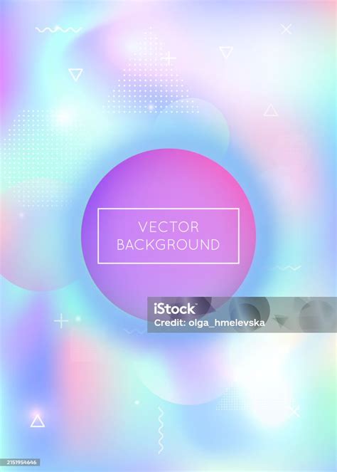 홀로그램 패턴 라운드 미래 구도 블루 소프트 플루이드 트렌디 플라이어 단순 점 네온 프리젠 테이션 반짝이는 레이아웃 현대적인 디자인 보라색 홀로그램 패턴 0명에 대한 스톡