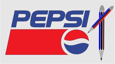 How To Draw The Pepsi Logo Step By Step Youtube