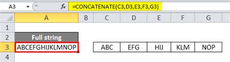 Ms Excel How To Use The Concatenate Function Ws