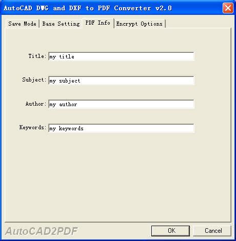 AutoCAD DWG And DXF To PDF Converter User Manual