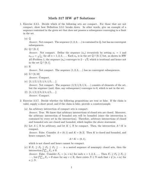 Math 317 Hw 7 Solutions
