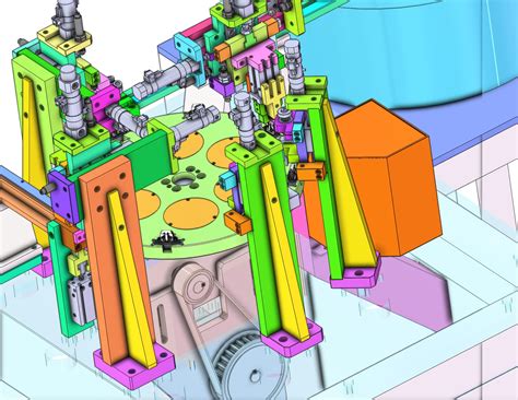 Industrial 3d Model Automatic Safety Lock Assembly Machine Machine