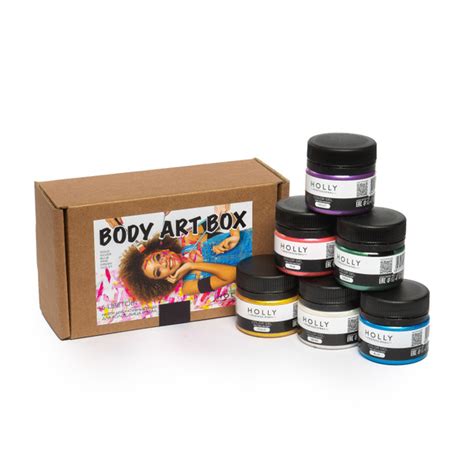 Holly Professional Грим на гелевой основе краски для лица и тела боди ...