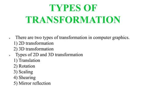 3d Transformation Computer Graphics Pptx 3d Transformation Computer Graphics Pptx