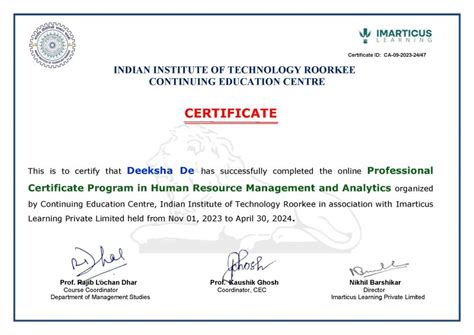 Deeksha De On Linkedin Hranalytics Datadrivendecisions Iitroorkee Continuouslearning 12