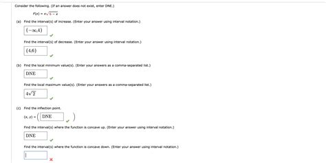 Consider The Following If An Answer Does Not Exist Chegg