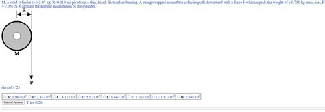 Solved N Calculate The Angular Acceleration Of The Chegg