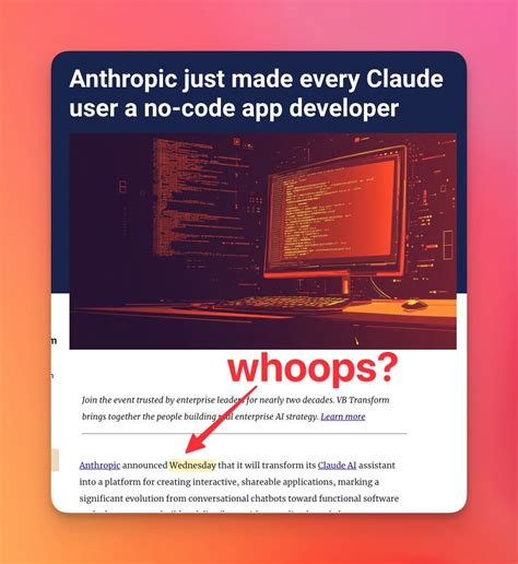 Anthropic Upgrades Claude Ai With No Code Apps Artifact Hub Financial