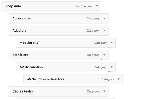 Create A Menu For Categories With A Lot Of Sub Categories Rwordpress