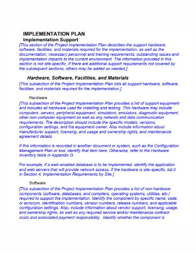 FREE 10 Software Implementation Plan Samples Project System Management