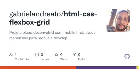 GitHub Gabrielandreato Html Css Flexbox Grid Projeto Picos Desenvolvid Com Mobile First