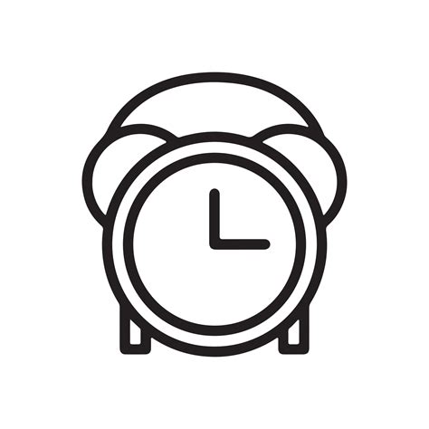 Time And Clock Icon Hour Watch And Date Linear Icons Time Management And Timer Black Outline