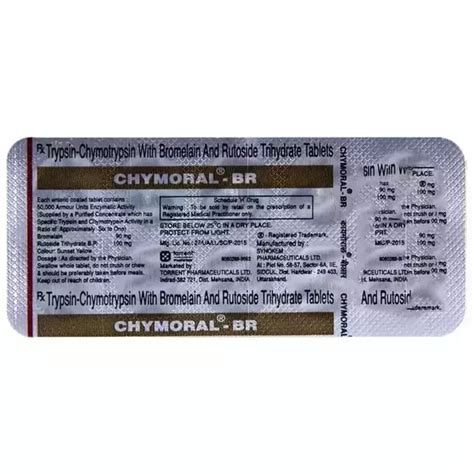 Chymoral Br Uses Price Dosage Side Effects Substitute Buy Online