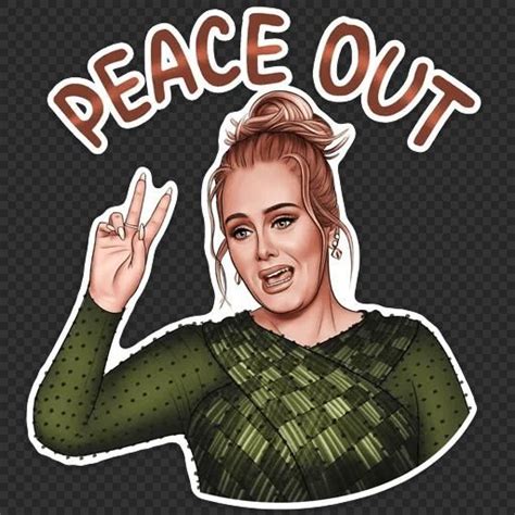 Peace Out Adele Адель Адель Портрет Рисунки
