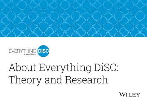 About Everything Disc Theory And Research Hire Coach Lead