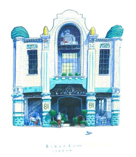 Bibendom Building London Illustration Art London City Art Inspo