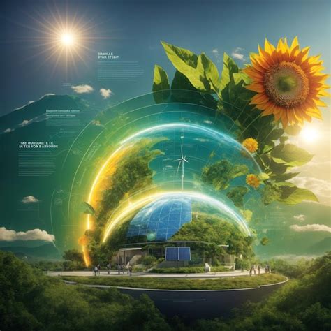 Premium Photo Poster For Earth Environmentail Technology And