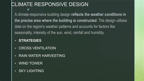 Climate Responsive Design Featurespptx