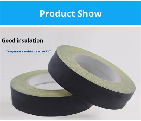 Black Acetate Cloth Tape Electrical Insulation High Temperature