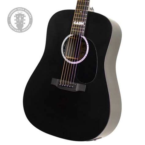 2025 Martin Dx Johnny Cash Guitar Jett Black Guitars Flattop Electric