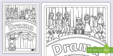 Drama Unit Page Colouring Teacher Made Twinkl