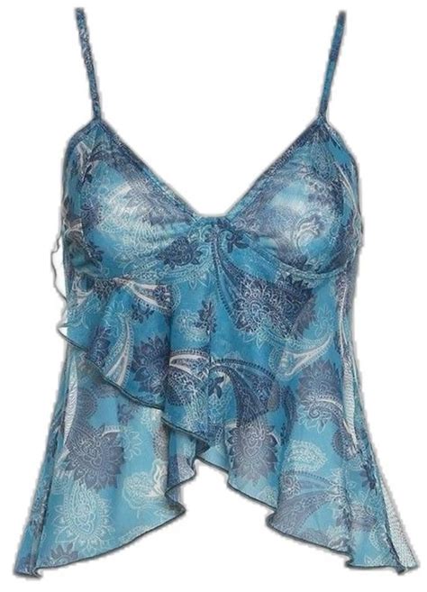 Velvet Hour Ocean Mesh Cami In 2025 Cami Cami Tops Paisley