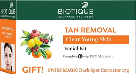 Biotique Tan Removal Clear Young Skin Facial Kit 75gm Cow And Farmer