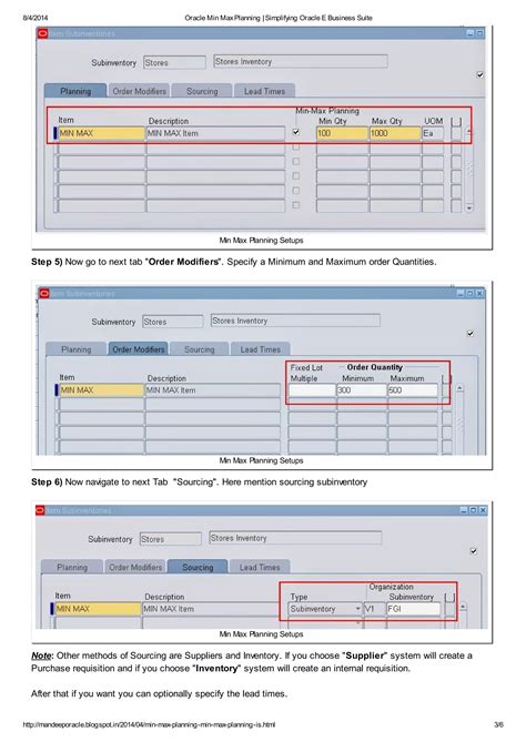 Oracle Min Max Planning Pdf